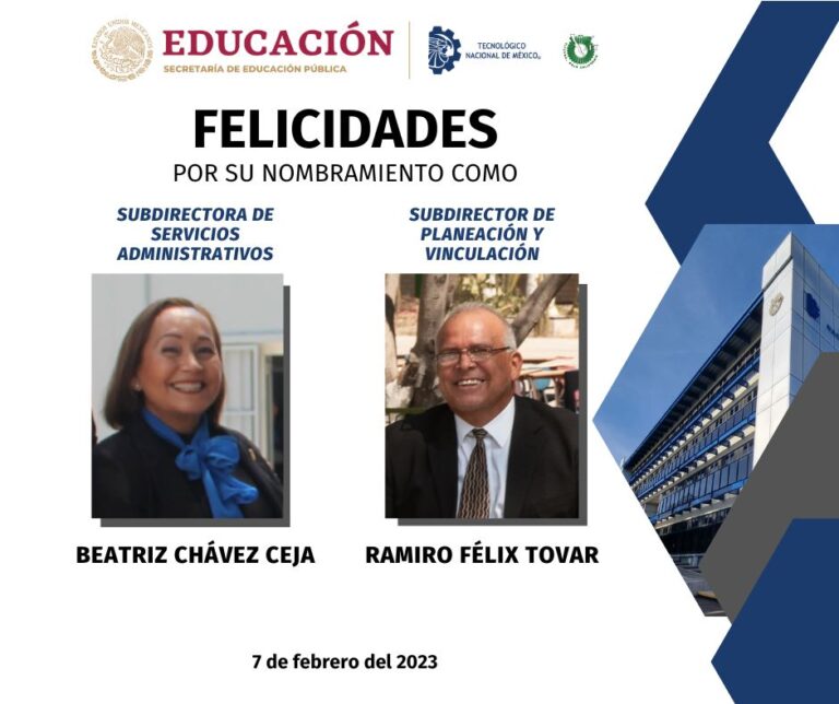NOMBRAMIENTOS EN LAS SUBDIRECCIONES DEL ITT – Tecnológico Nacional de México – Tijuana